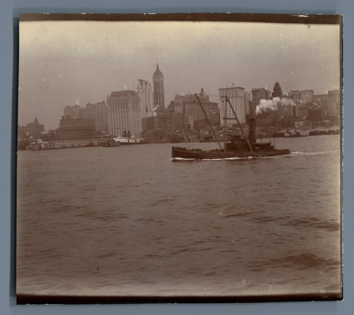 USA, New York skyline in 1908 par Photographie originale / Original ...