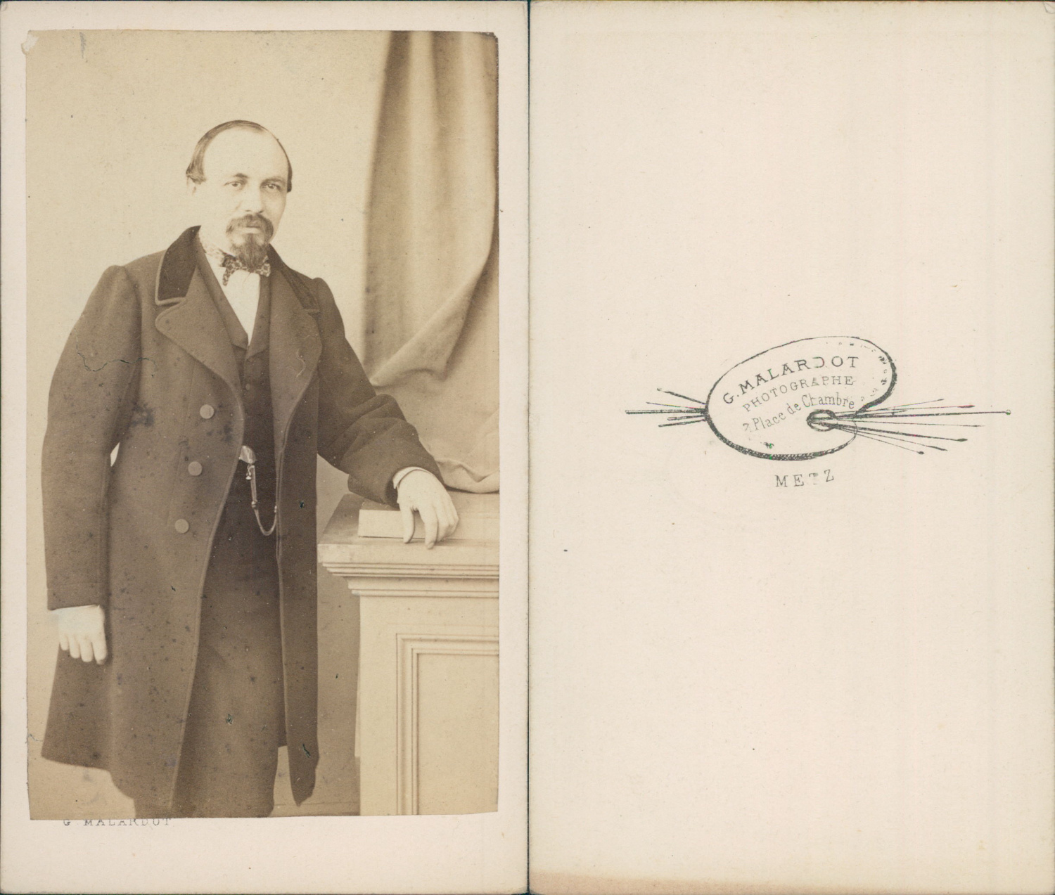 Malardot, Metz, Homme en manteau en pose, circa 1860 by Photographie ...