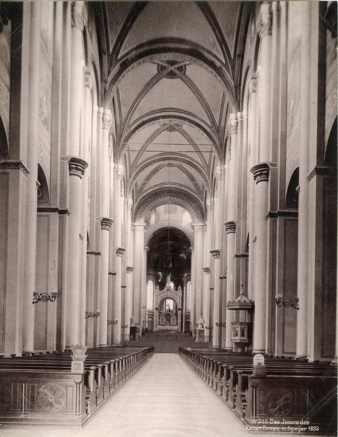 Allemagne, Speyer, das innere des Kaiser Domes by Photographie ...
