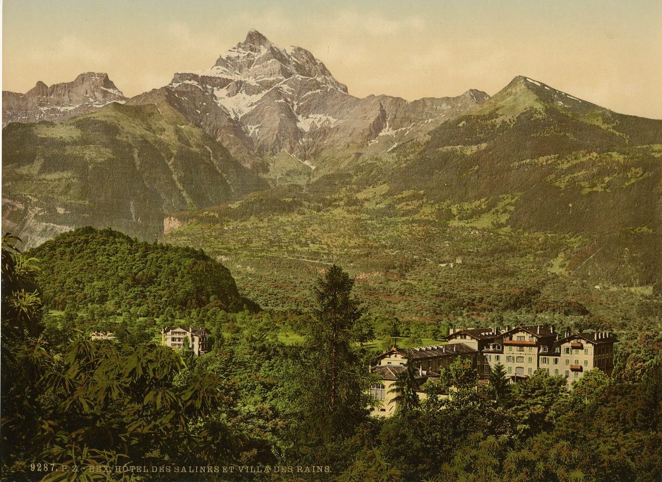 Vaud. Bex. Hôtel des Salines et villa des Bains. par Photographie ...