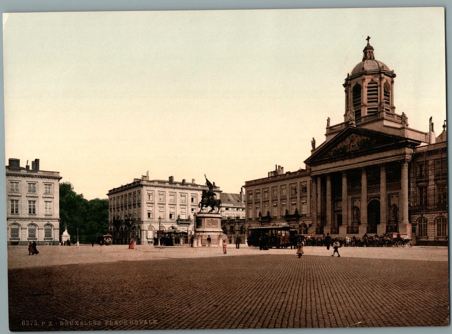 Bruxelles. La place Royale. von Photographie originale / Original ...