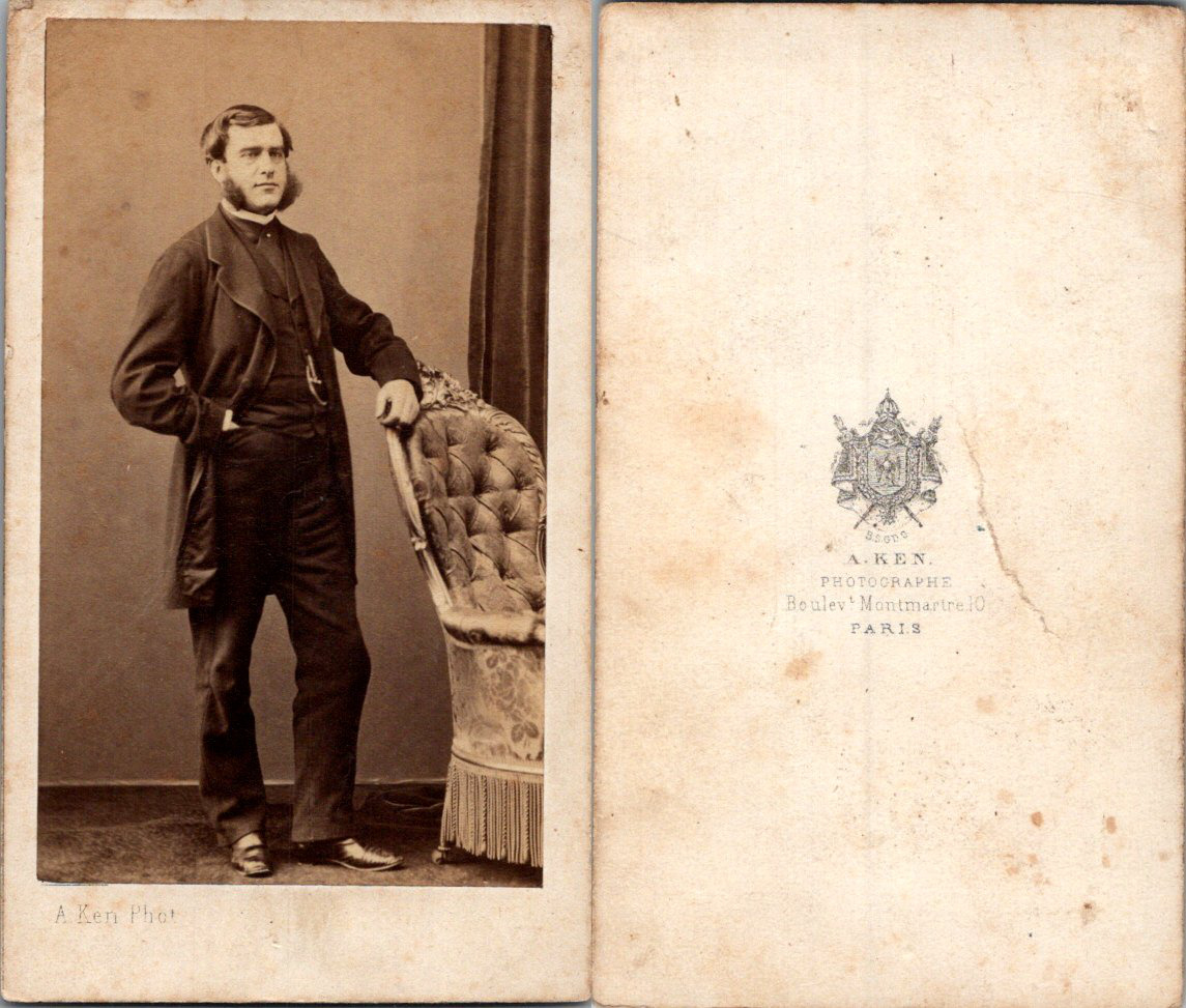 Ken, Paris, Homme en pose, circa 1865 by Photographie originale ...