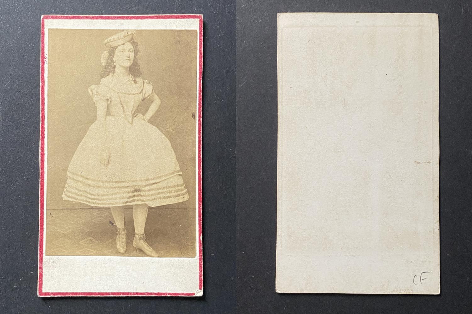 Danseuse ou actrice en costume de scène style tutu, circa 1860 by ...