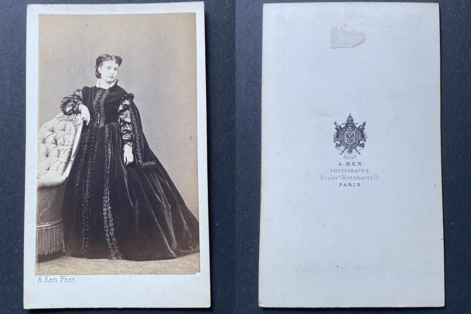 Ken, Paris, Actrice en pose en costume de scène, circa 1860 by ...