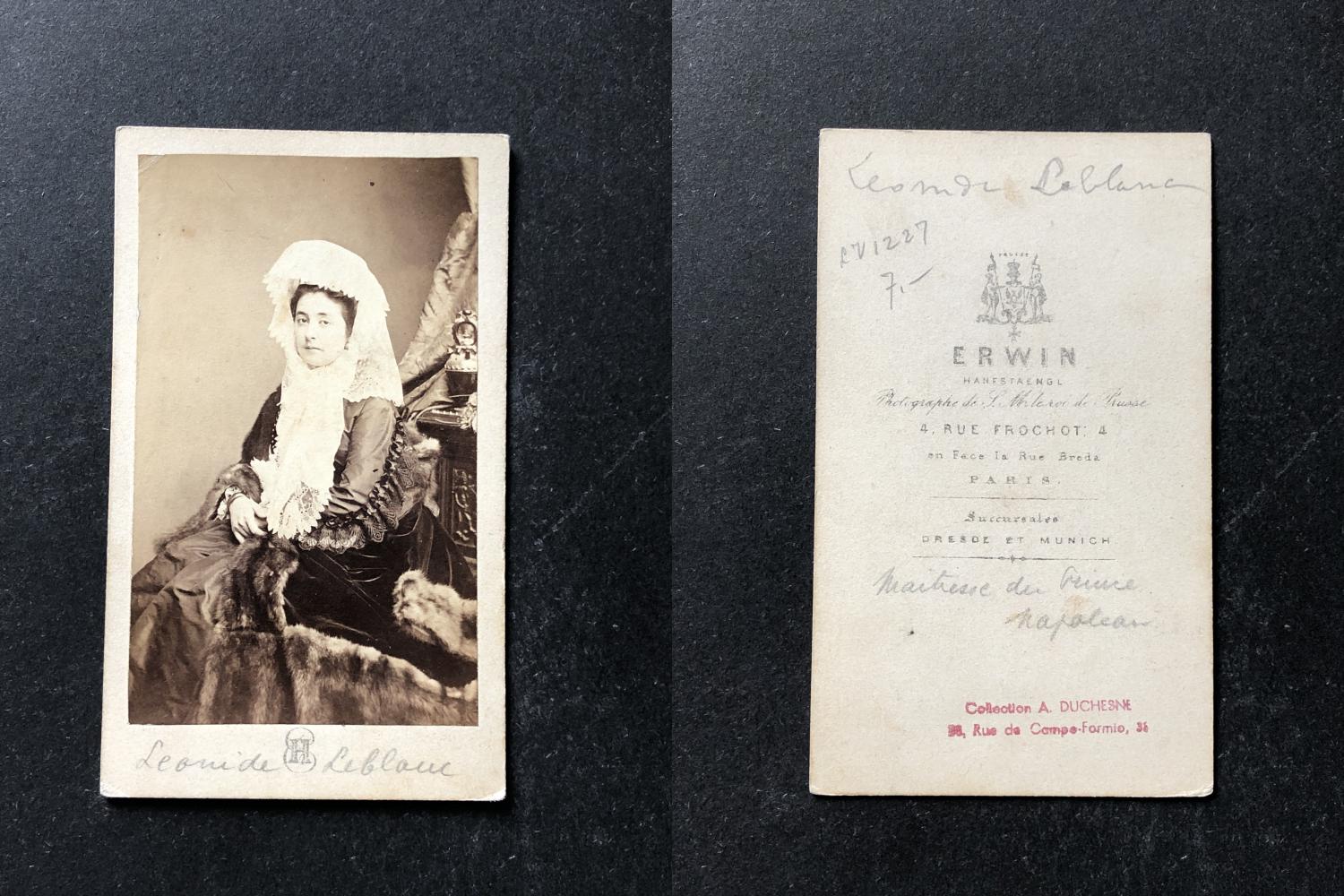 Erwin, Paris, Léonide Leblanc, actrice et courtisane, circa 1864 von ...