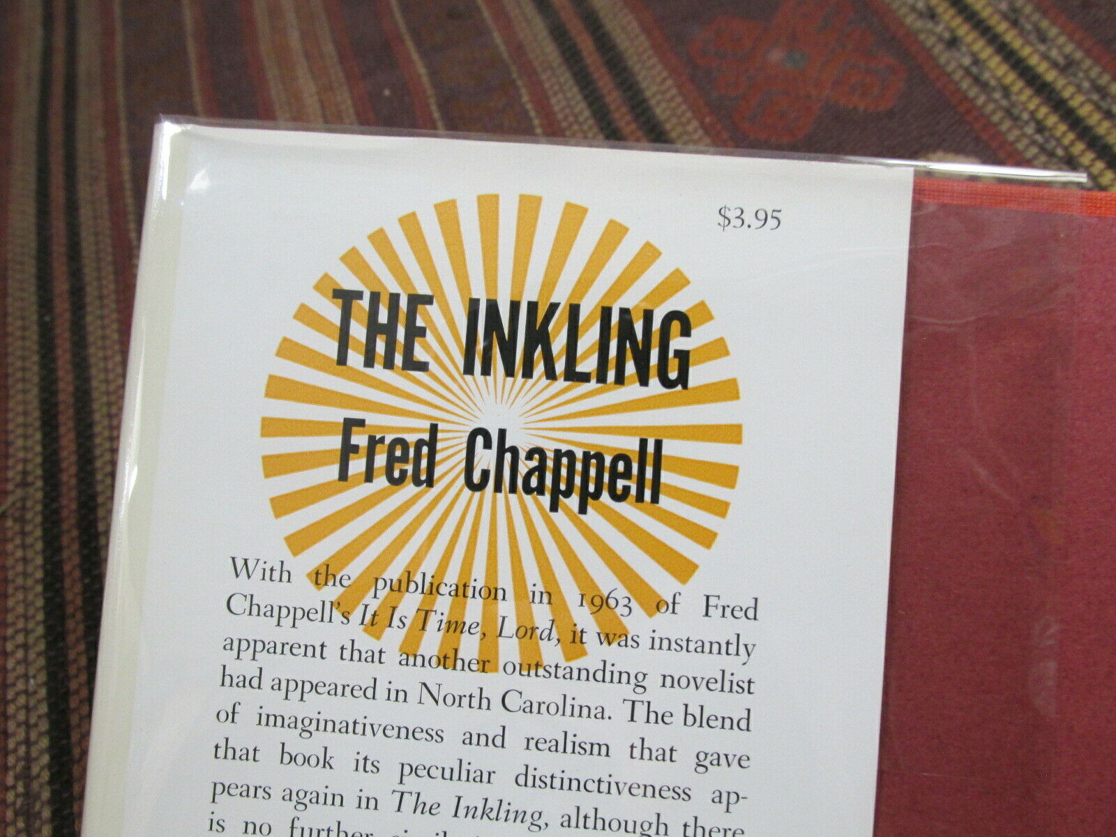 The Inkling by Chappell, Fred: Near Fine Hardcover (1965) First Edition ...