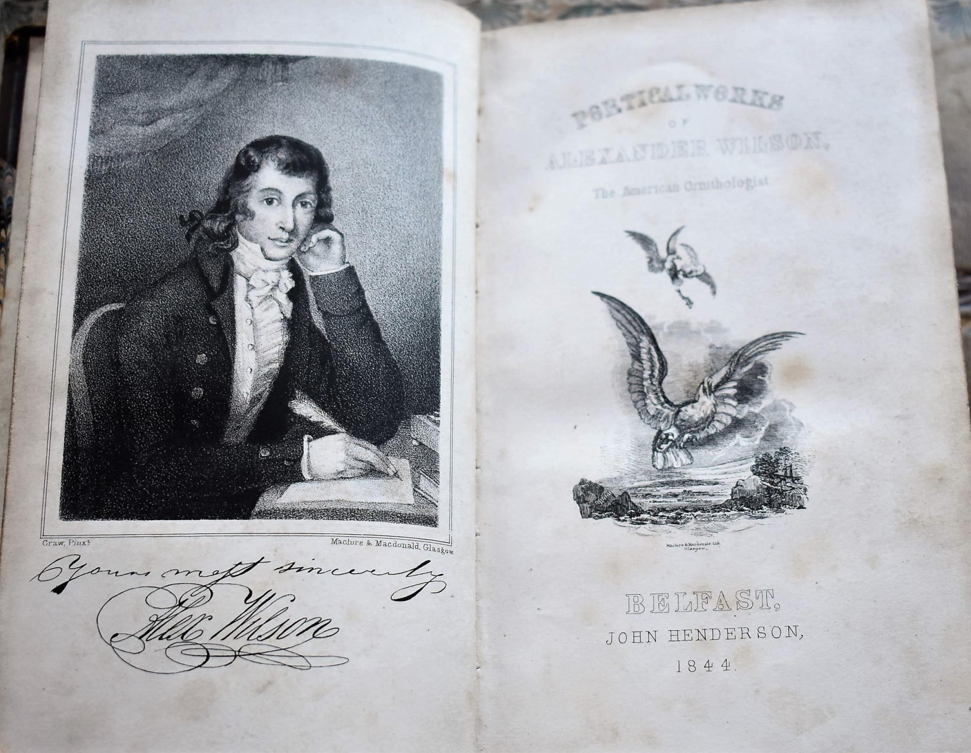 THE POETICAL WORKS OF ALEXANDER WILSON The American Ornithologist Also ...