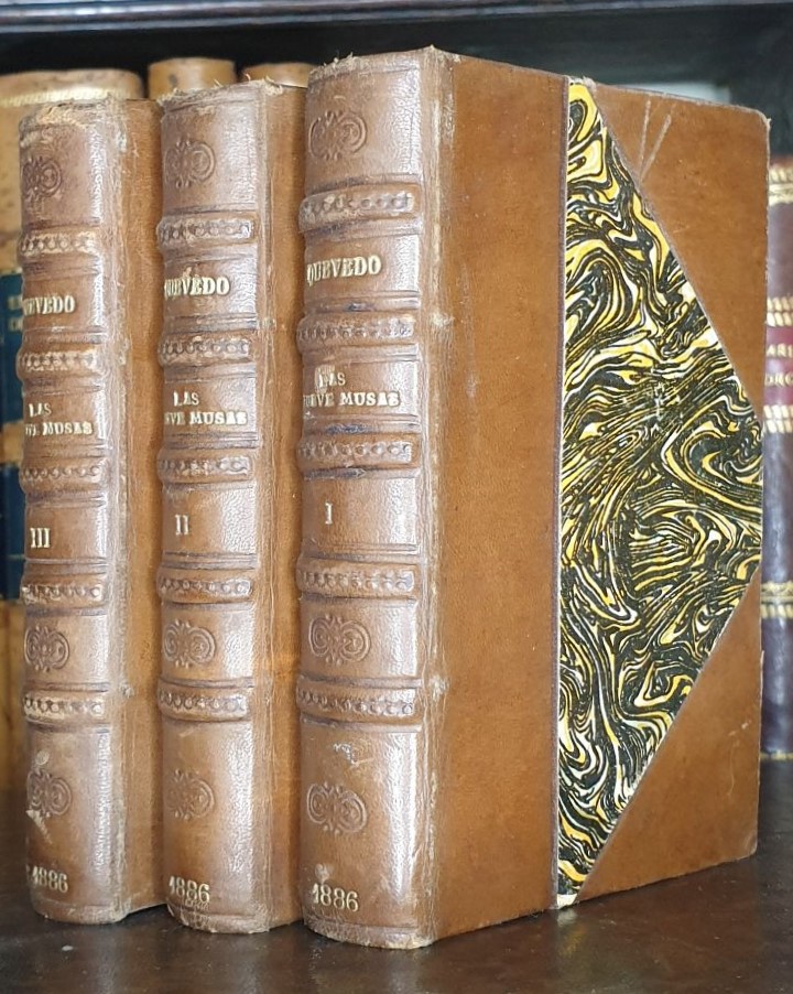 EL PARNASO ESPAÑOL O LAS NUEVES MUSAS. 3 Tomos. by QUEVEDO VILLEGAS ...