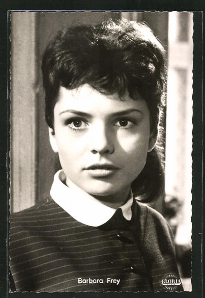 Ansichtskarte Schauspielerin Barbara Frey in dem Film Endstation Liebe ...