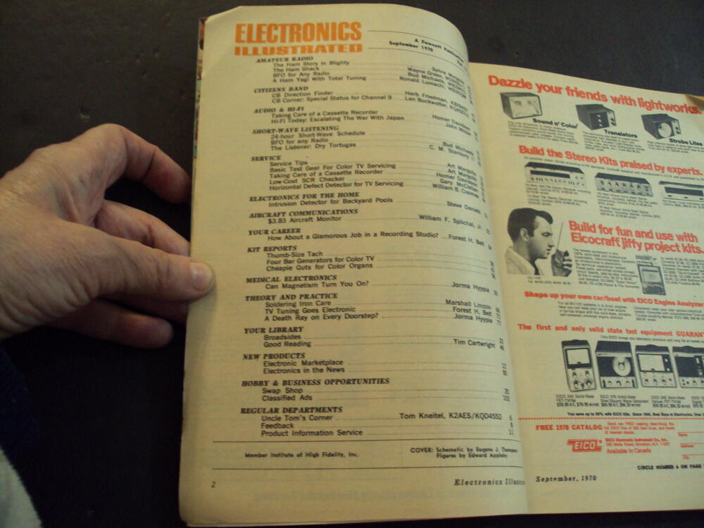 Electronics Illustrated Sep 1970 Build An Aircraft Monitor, SWL-DX by ...
