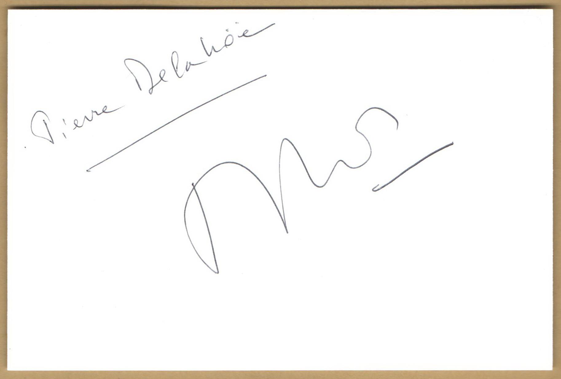 Pierre Delanoë (1918-2006) - Carte signée + Photo - 90s by Pierre ...