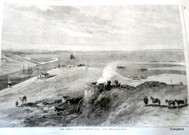 Suez Canal Project 4 full page engravings of 1869 from the Illustrated ...