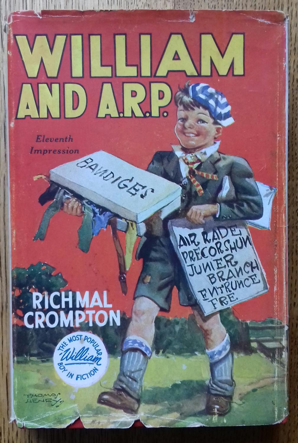 William and ARP by Richmal Crompton: Very Good Hardcover (1949 ...
