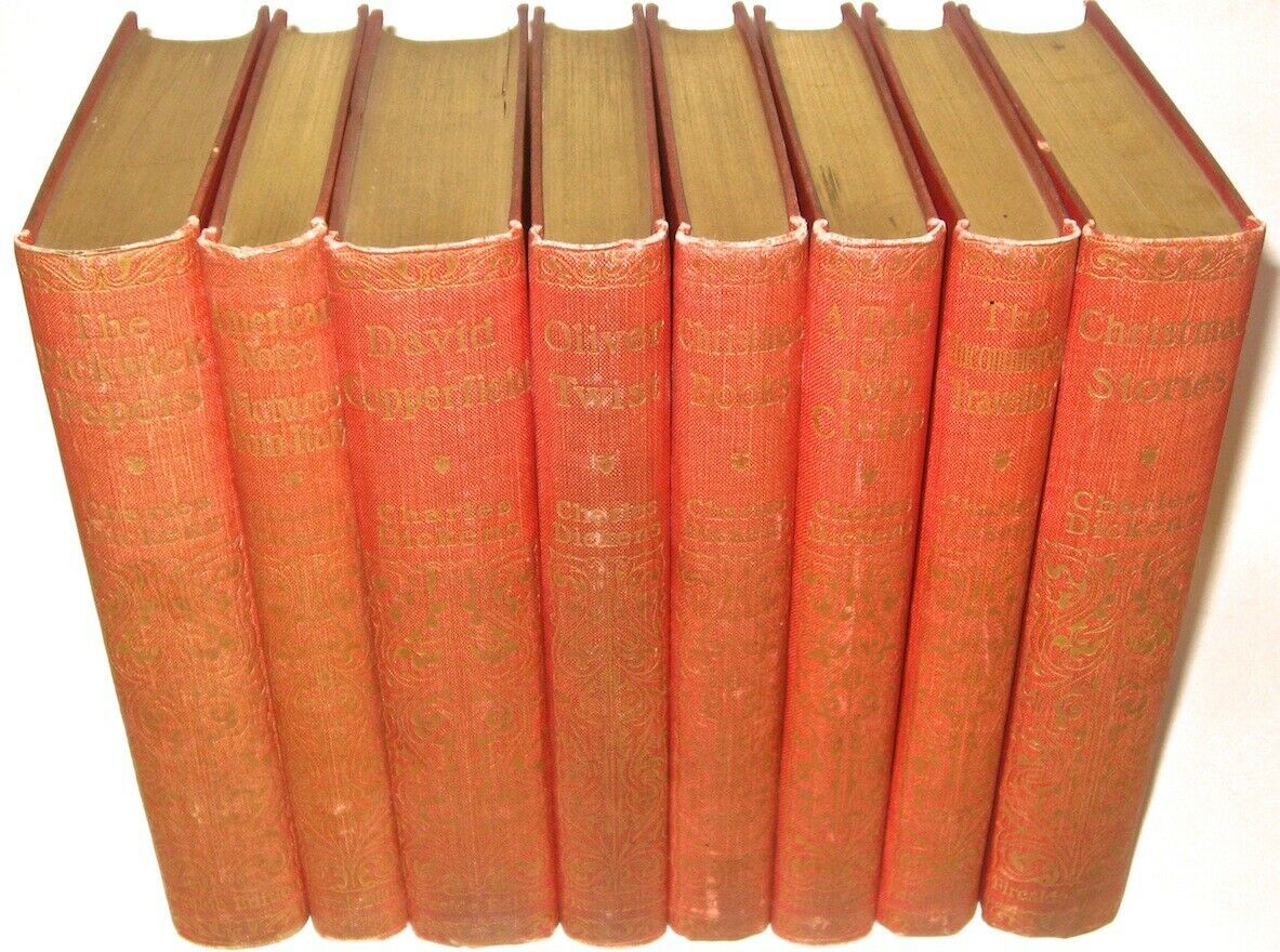 THE WORKS OF CHARLES DICKENS. Library Set. Fireside Edition. Complete ...