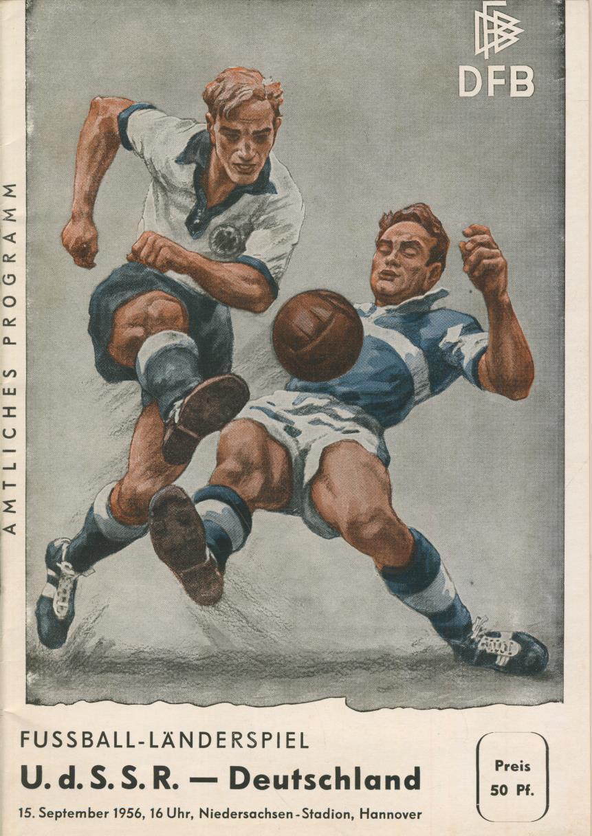 WEST GERMANY V USSR 1956 FOOTBALL PROGRAMME: (1956) | Sportspages