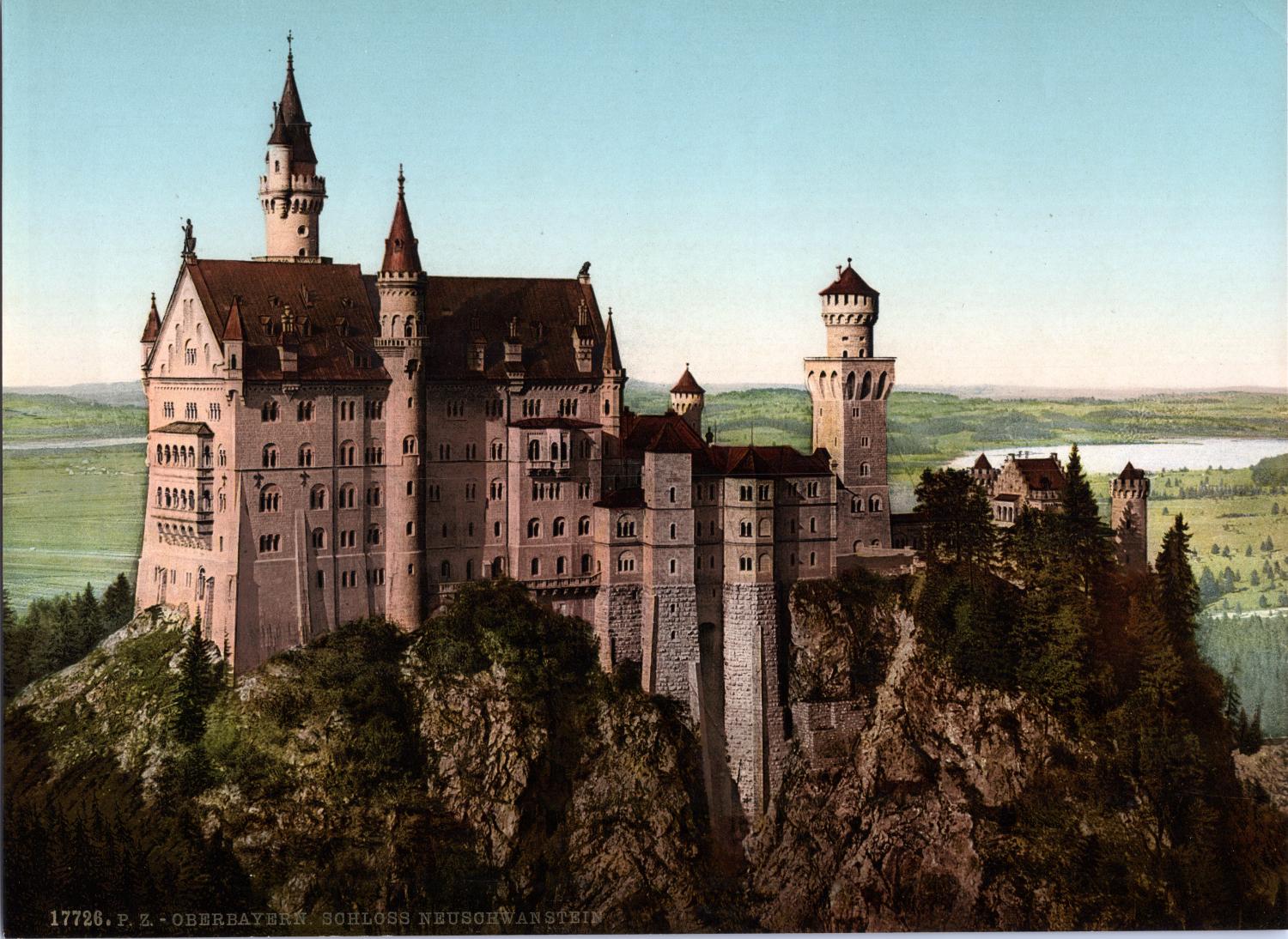 Deutschland, Schloss Neuschwanstein. von Photographie originale ...
