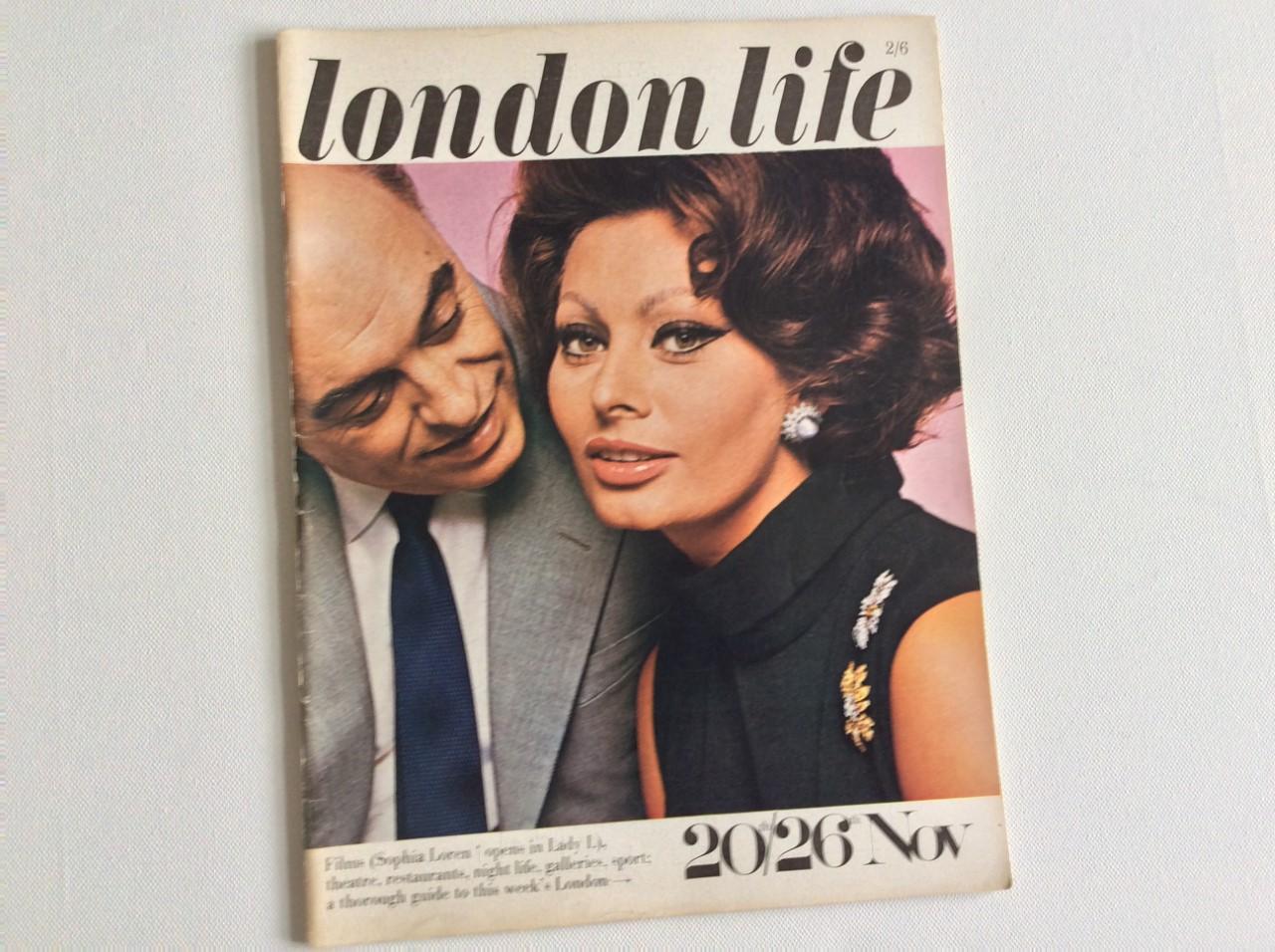 LONDON LIFE MAGAZINE NOVEMBER 20 TO NOVEMBER 26: (1965) 1st Edition ...