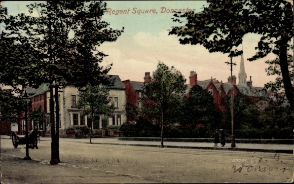 Ansichtskarte / Postkarte Doncaster Yorkshire England, Regent Square ...