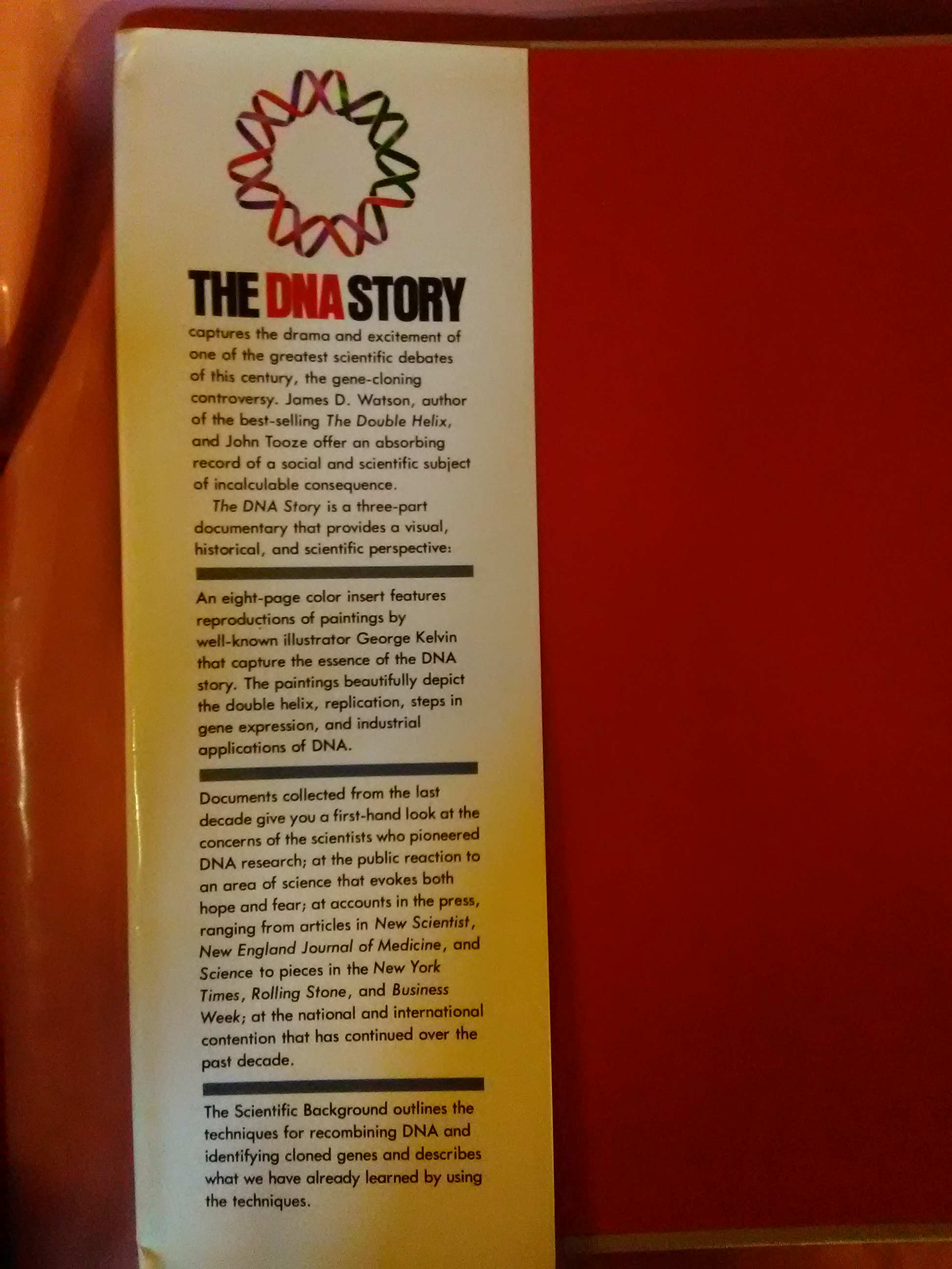 The DNA Story by Watson, James D. and Tooze, John: Good Hardcover (1981 ...