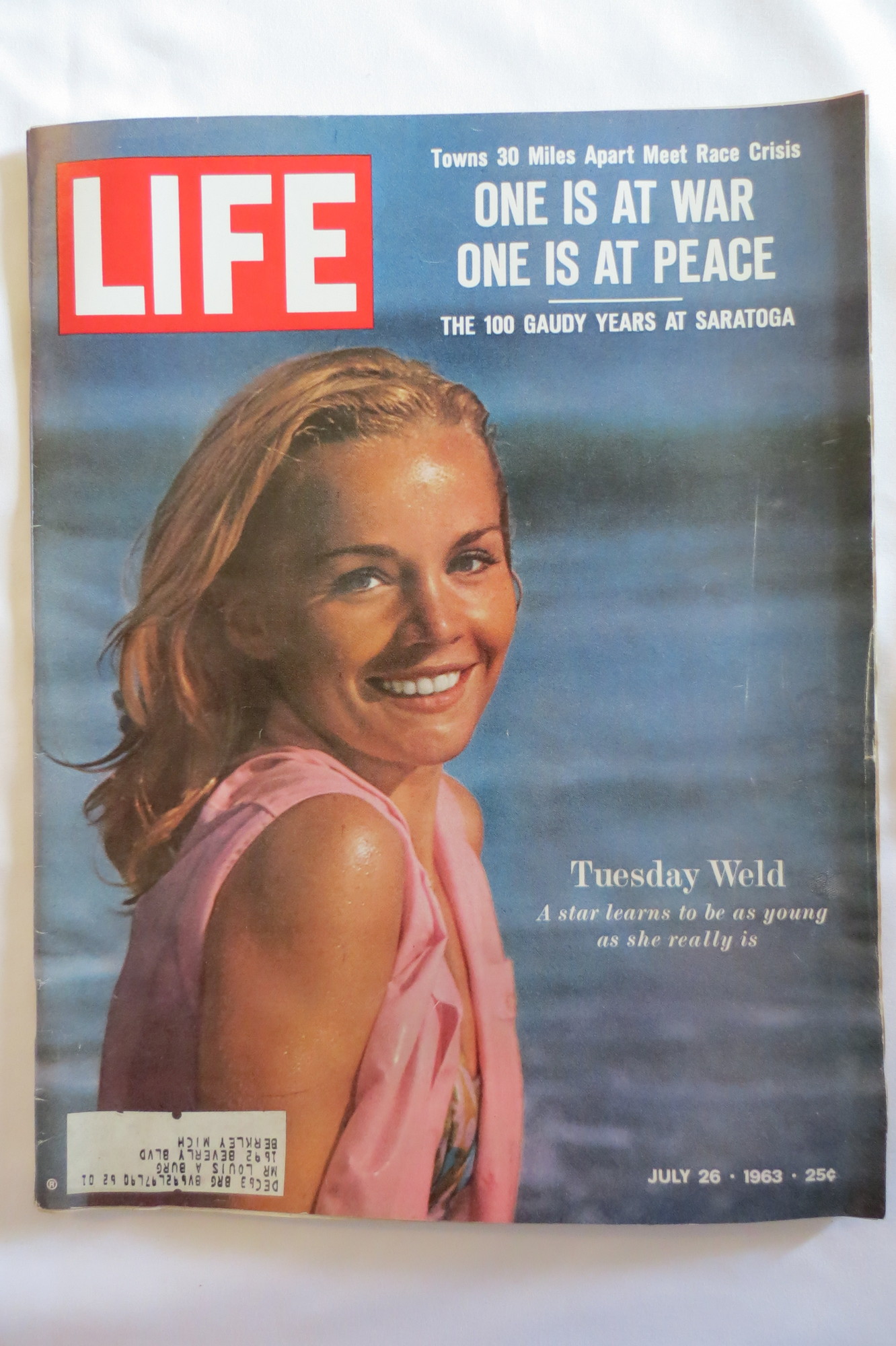 LIFE MAGAZINE - JULY 26, 1963 (TUESDAY WELD COVER) by Life Magazine ...