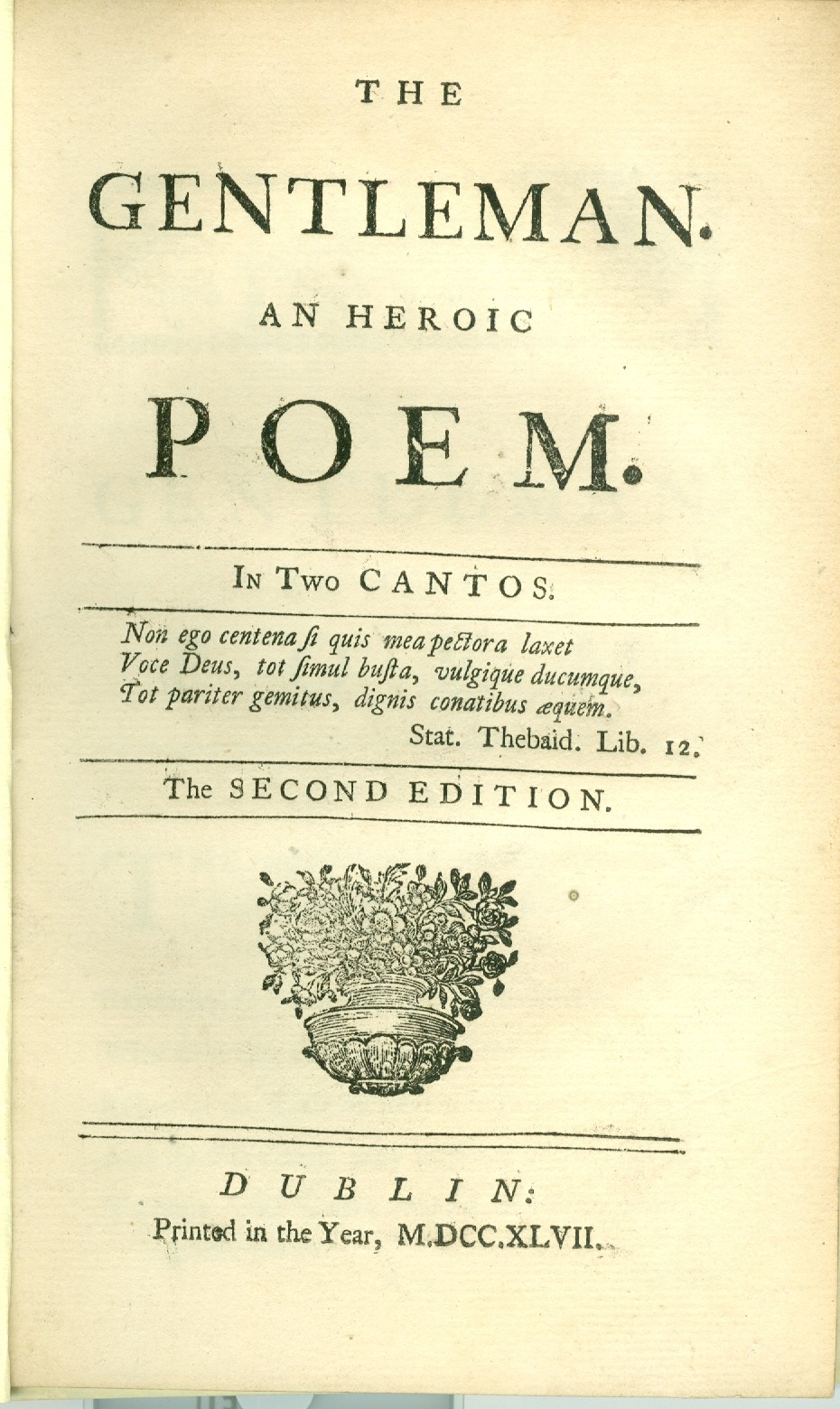 THE GENTLEMAN. AN HEROIC POEM. In two cantos … The second edition. von ...