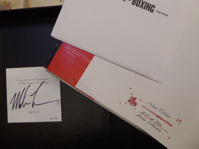 BOXE. The future of boxing. Signature autographe de Mike TYSON. von ...