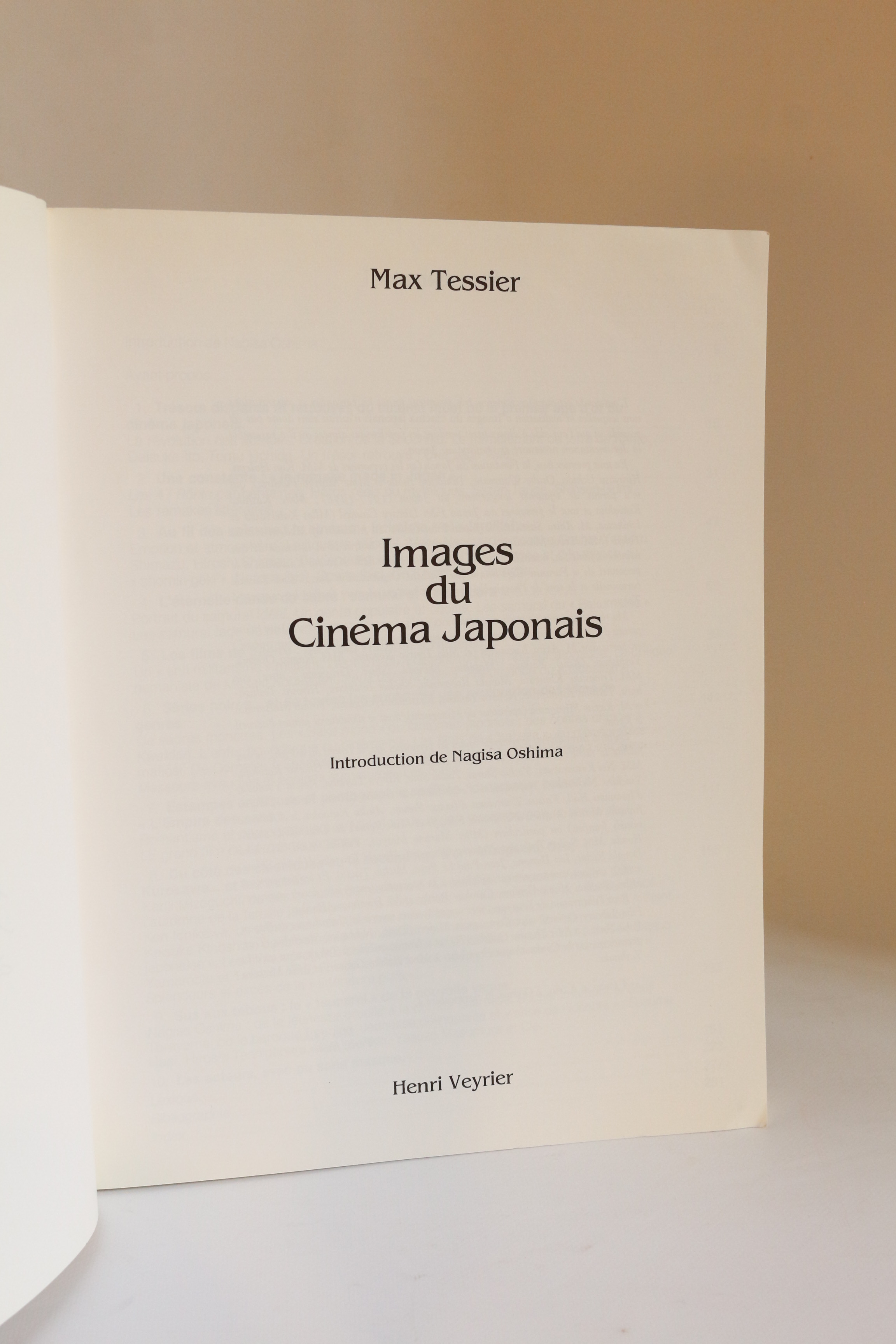 Images du cinéma japonais by Max TESSIER: couverture souple (1981 ...