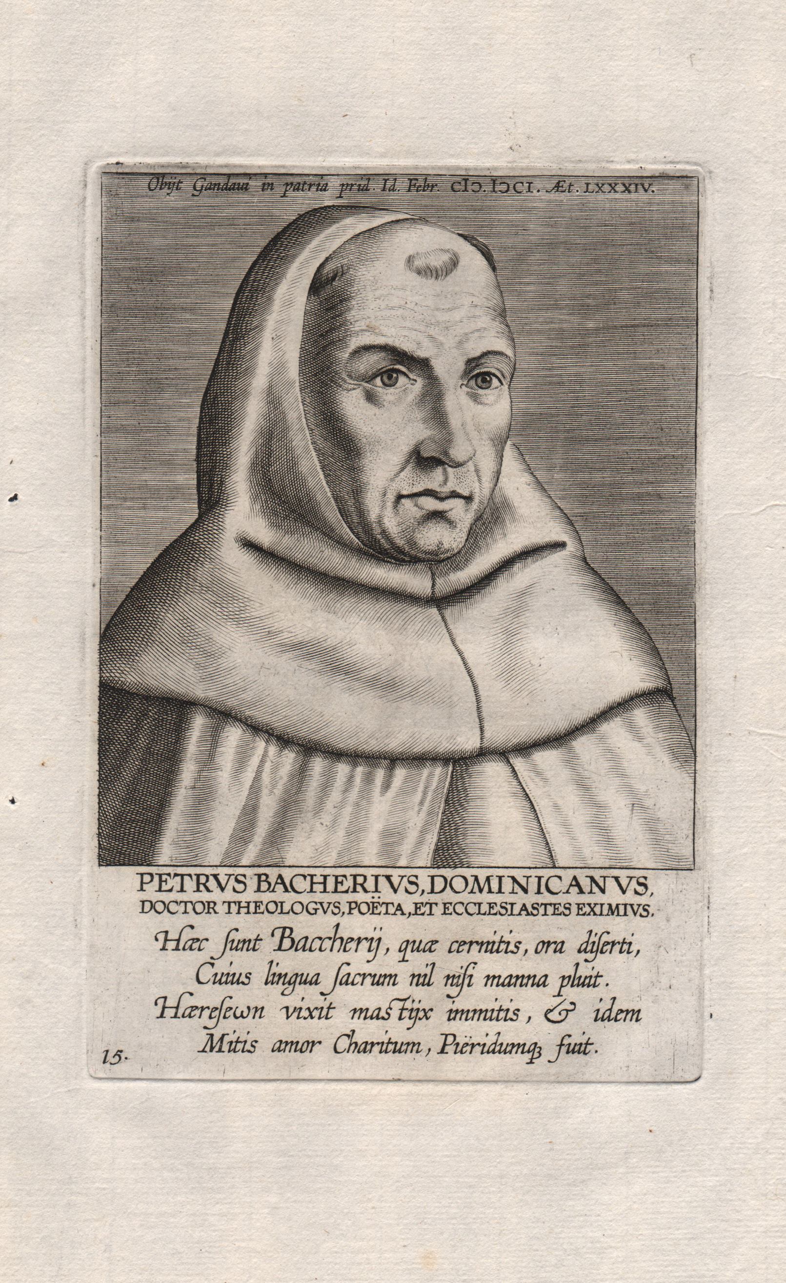 "Petrus Bacherius" (1517 - 1601) / Peter Bacherius de Backer Gent ...