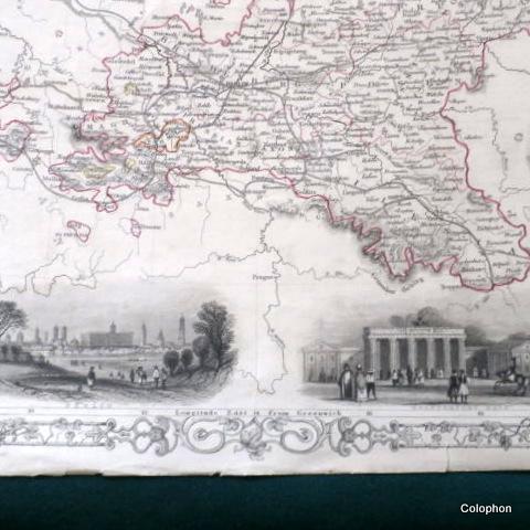 Prussia. Outline coloured 1851. (Great Exhibition Gt Atlas of 1851) de ...