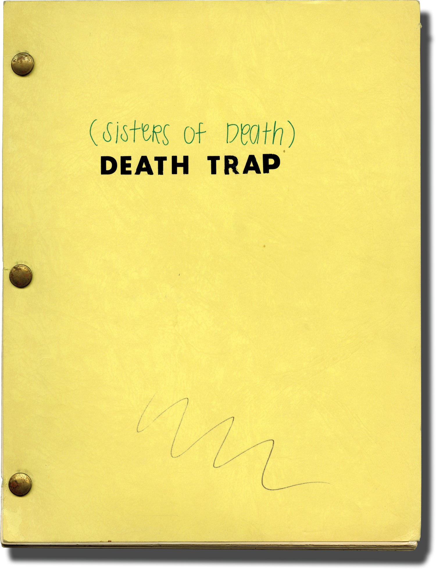 Sisters of Death [Death Trap] (Original screenplay for the 1976 film ...