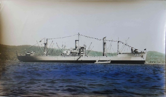 Foto US Kriegsschiff USS Altair, AK 257, Frachtschiff: Manuskript ...