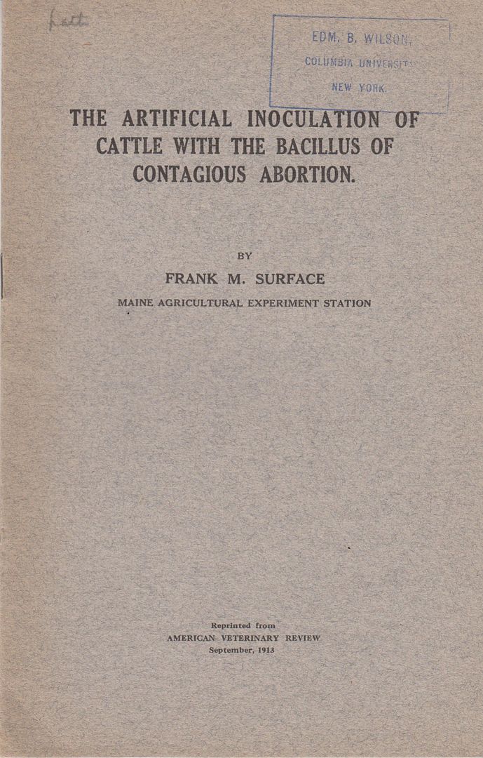 The Artificial Inoculation of Cattle with the Bacillus of Contagious ...