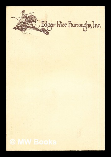 Edgar Rice Burroughs, Inc. headed paper pad with graphic by Edgar Rice ...