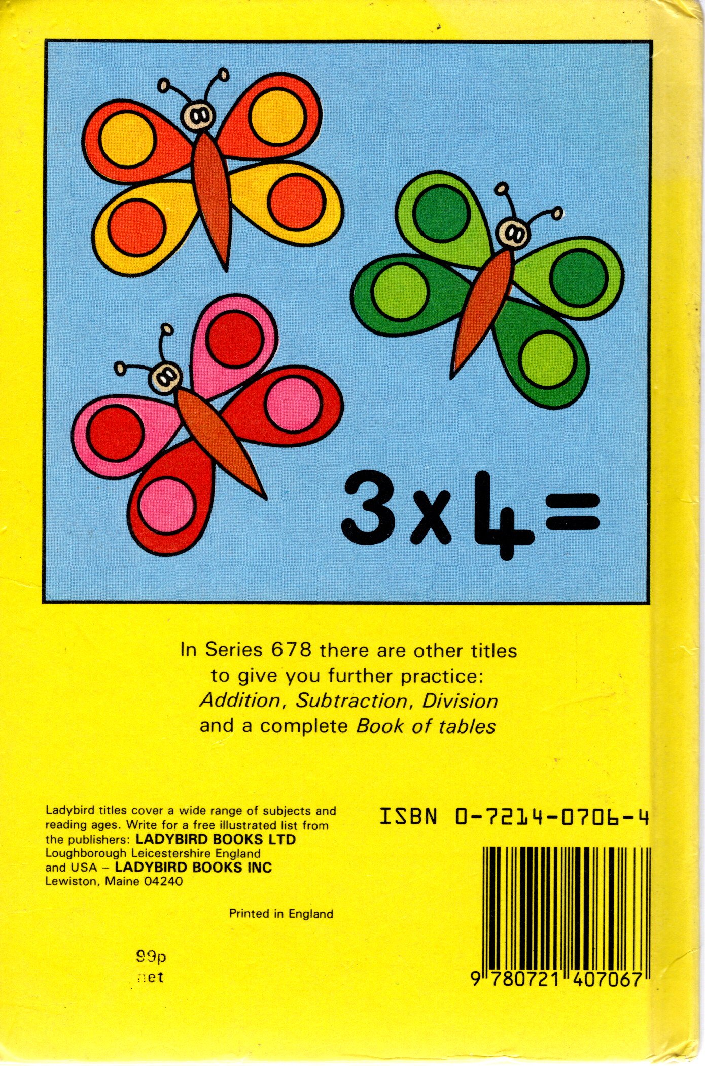 Ladybird Book Series - Practise Yourself - Tables - Series 678 by Hurt ...