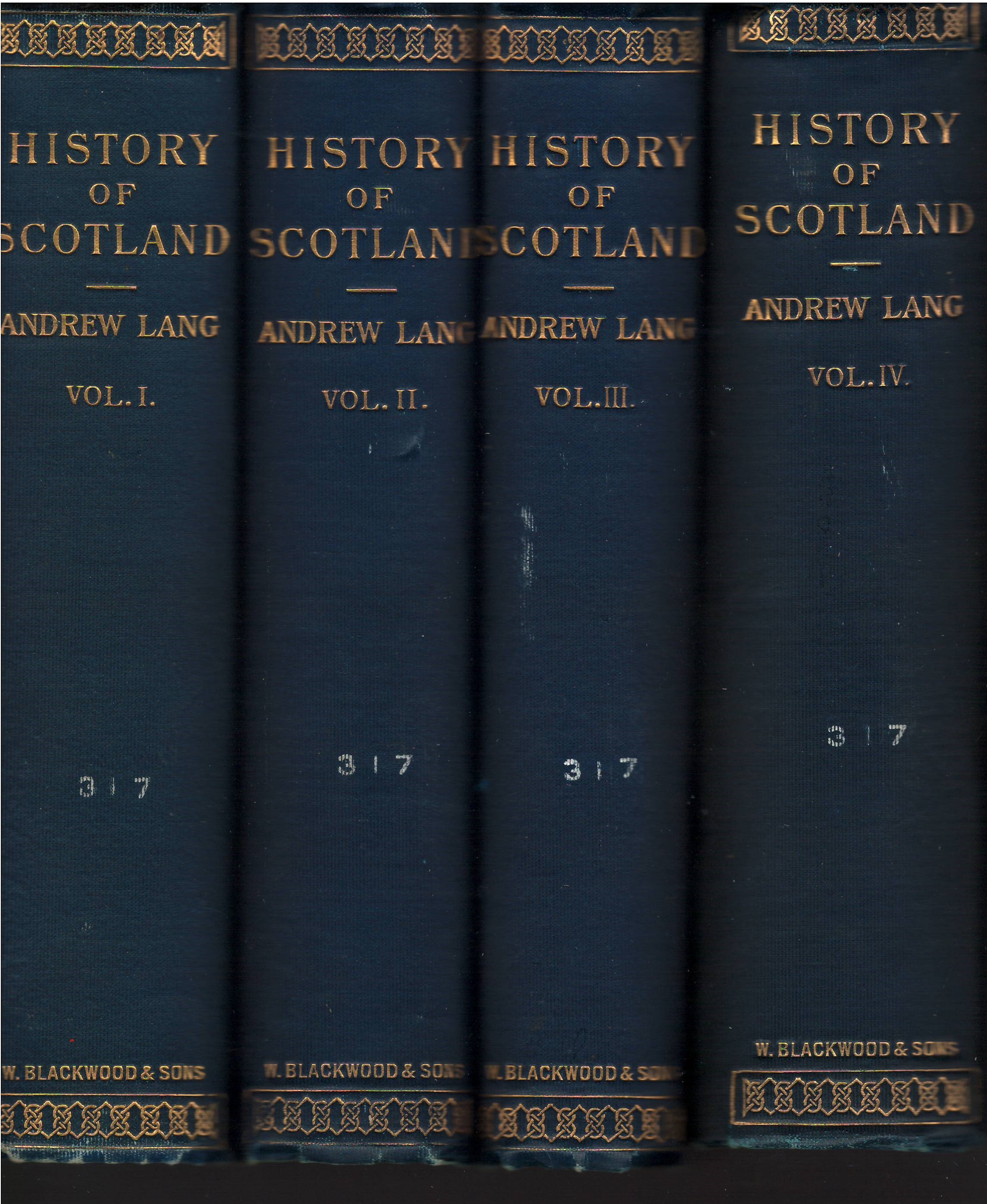History of Scotland 4 Vols. by Andrew Lang: Very Good Hardcover (1907 ...
