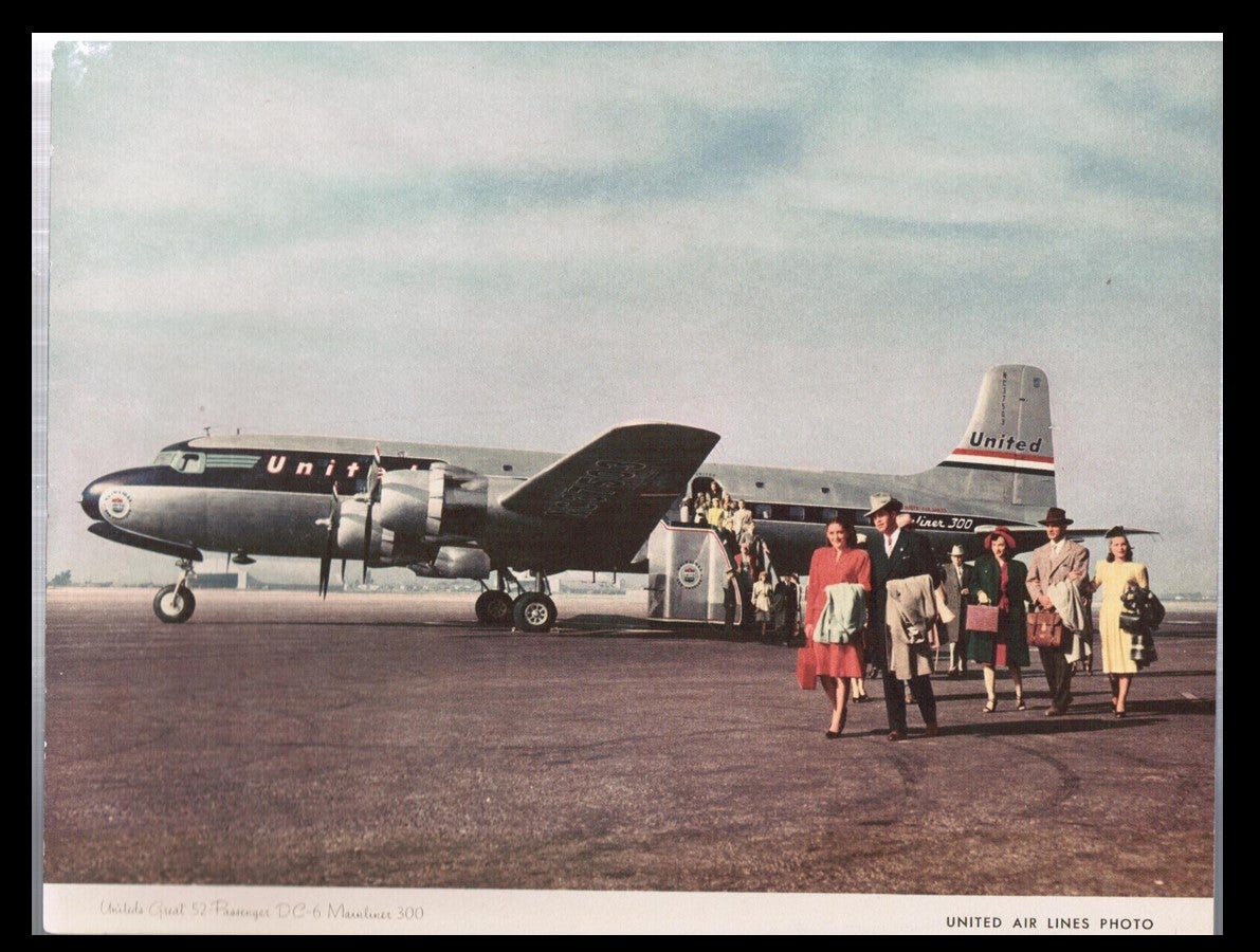 [Aviation Memorabilia] 1951 United Airlines Promotional Educational ...