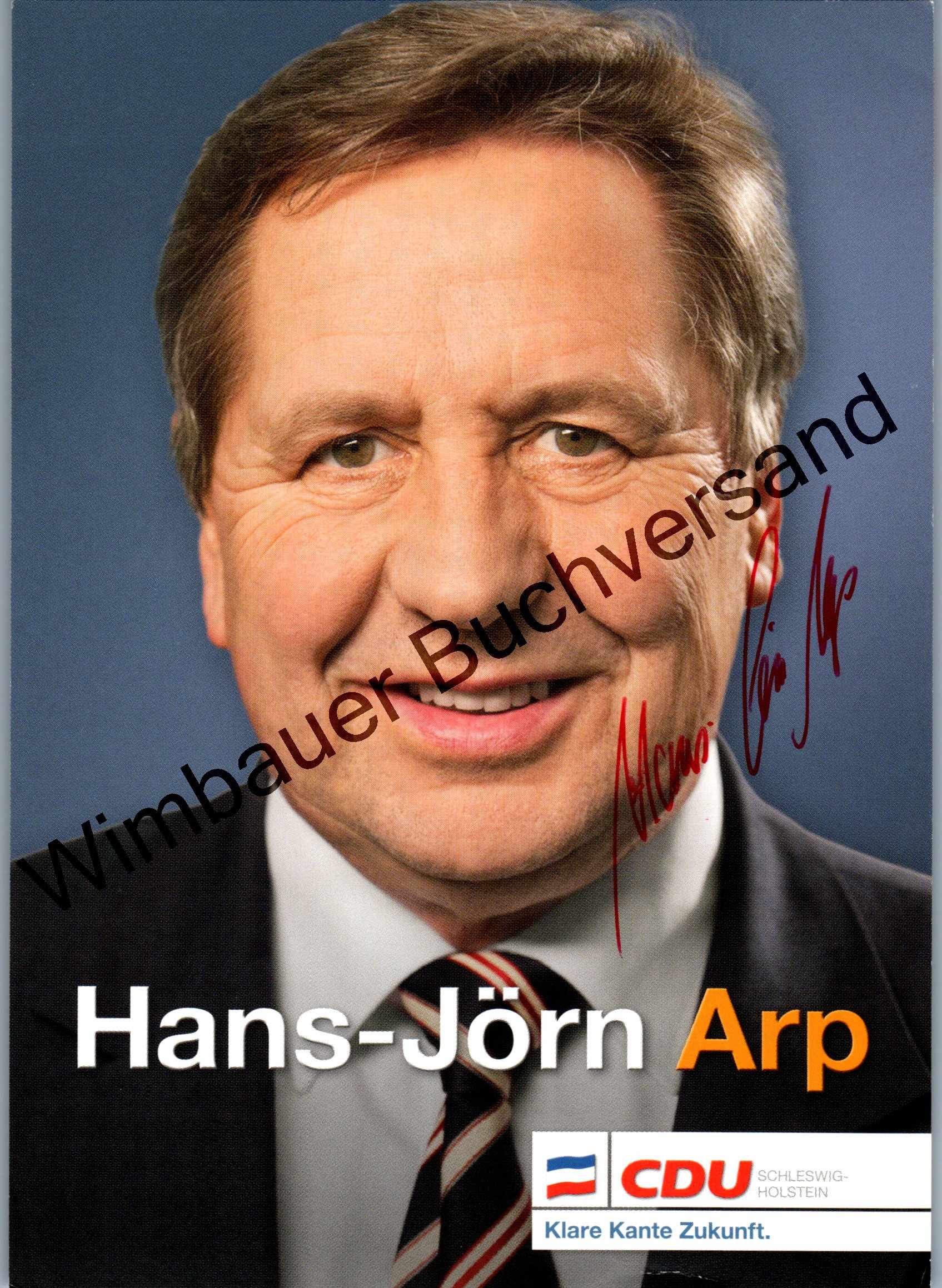 Original Autogramm Hans-Jörn Arp CDU MdL /// Autogramm Autograph ...