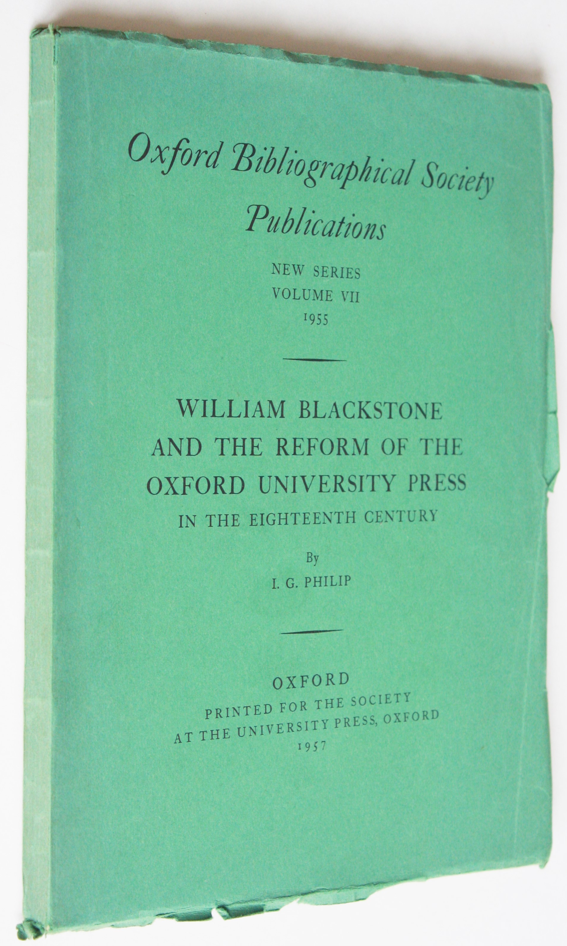 William Blackstone and The Reform of The Oxford University Press in The ...