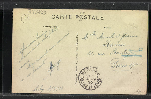 Carte postale Saint-Germain-du-Bois, une Ferme au Chateau de Layer ...