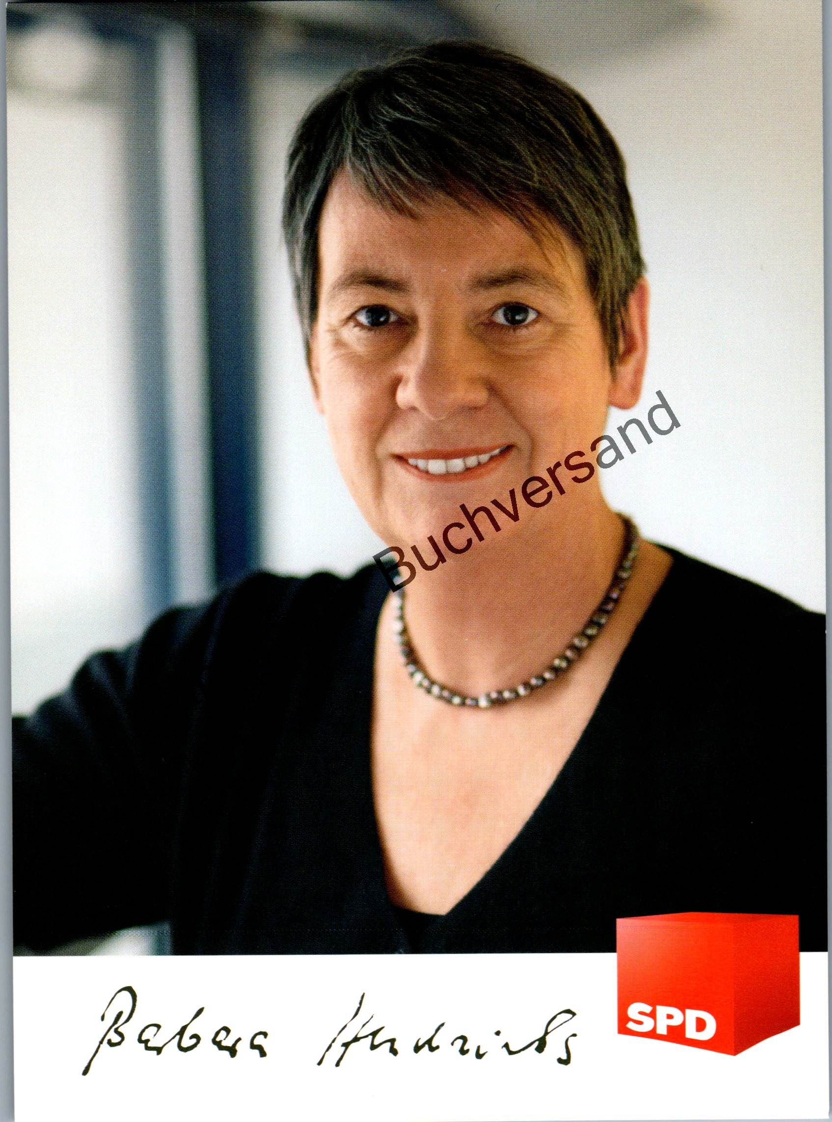 Autogrammkarte Barbara Hendricks Bundesministerin SPD /// Autogramm ...