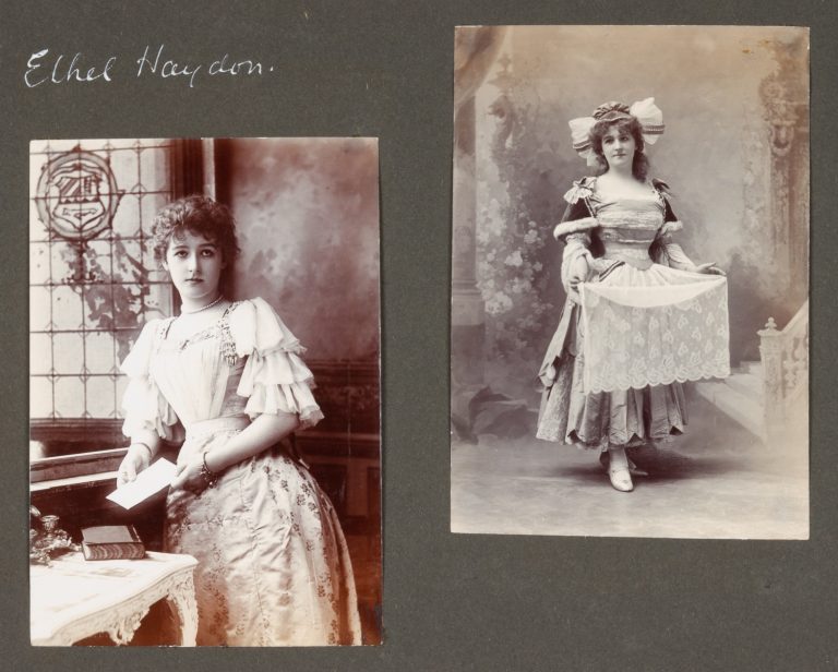 Two photographic portraits of Australian actress and singer Ethel ...