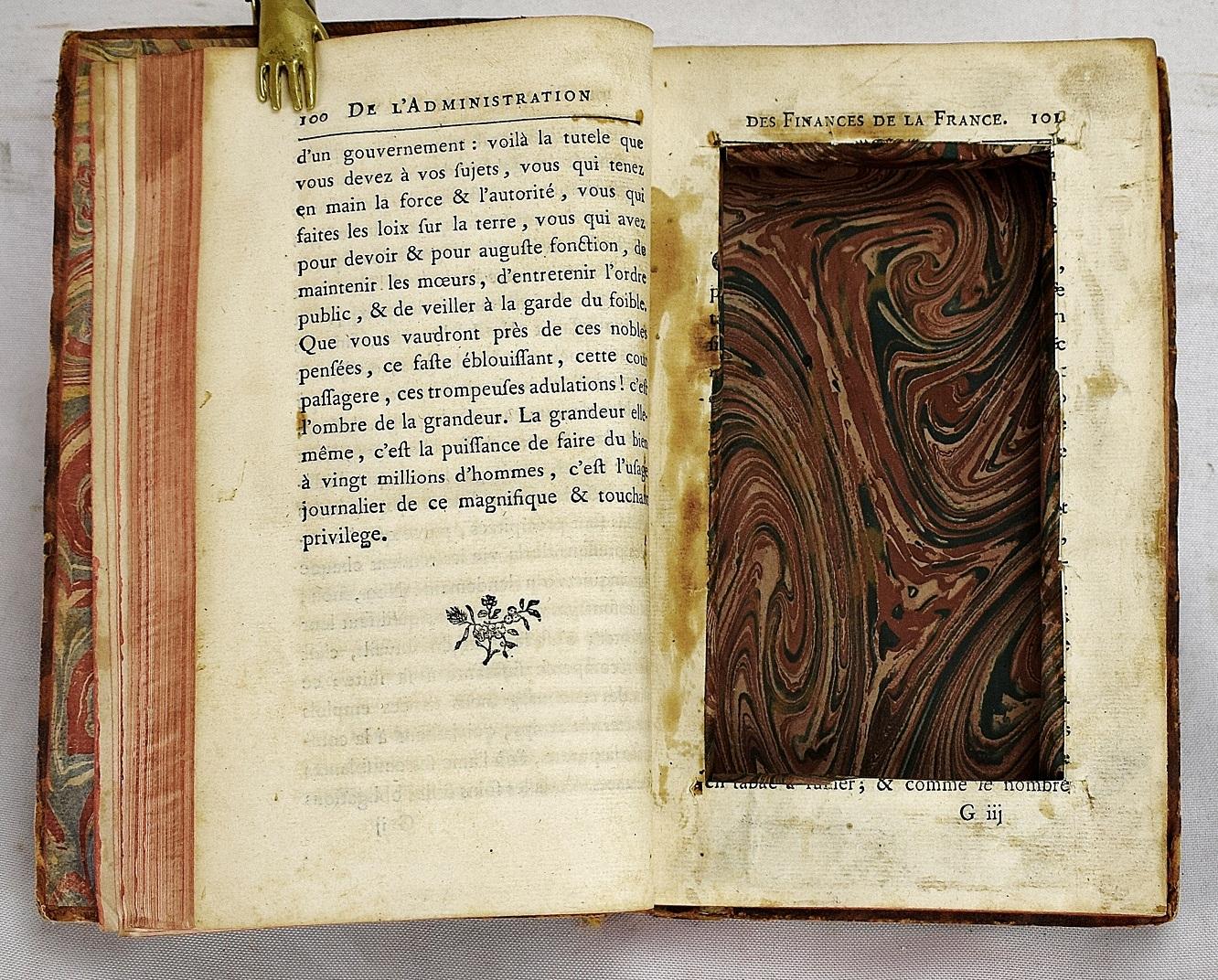 [Antiquarian Leather Book Safe] De l'administration des finances de la ...