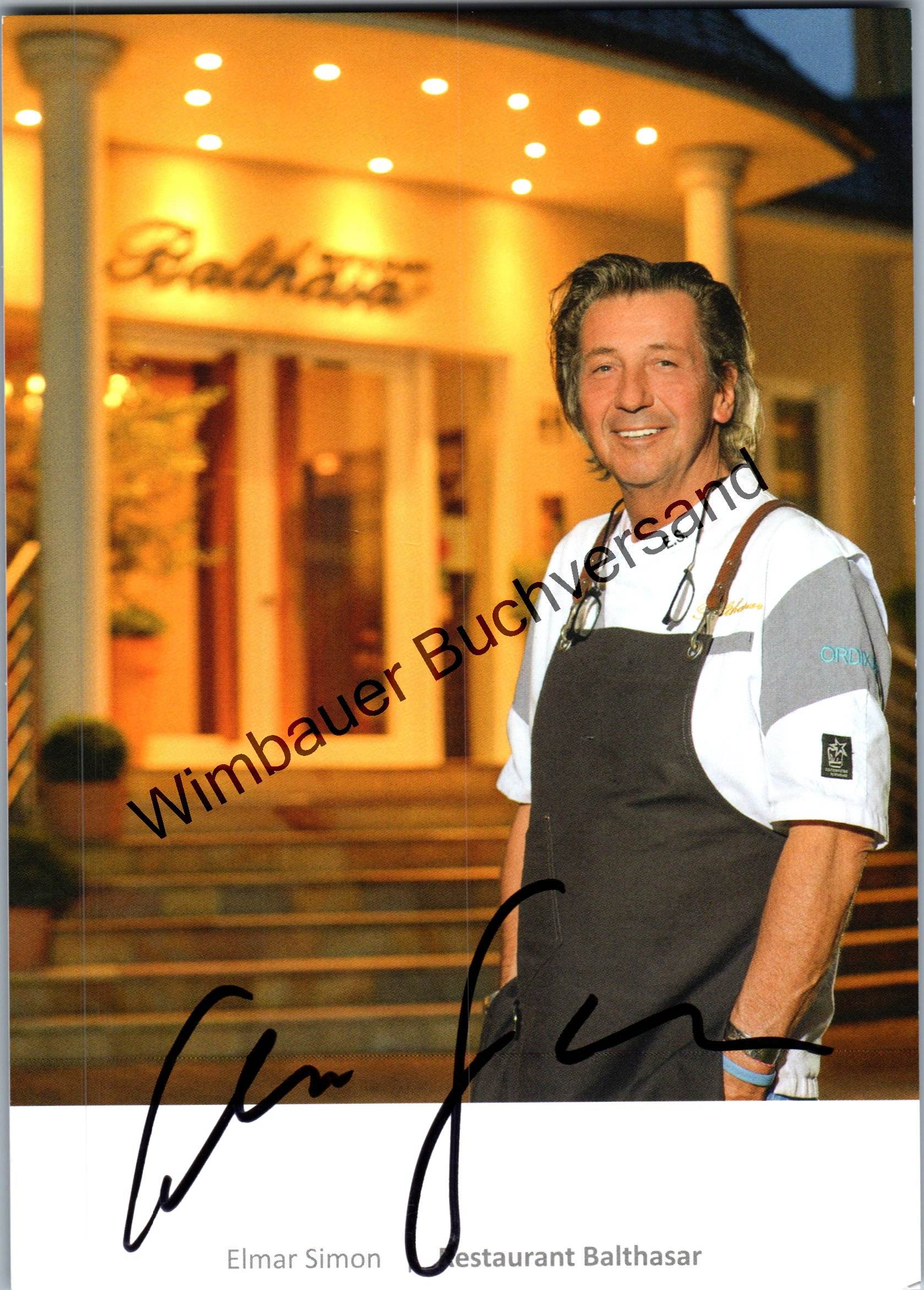 Original Autogramm Elmar Simon Spitzenkoch /// Autogramm Autograph ...
