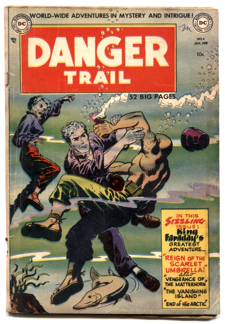 Danger Trail #4 1951- Last King Faraday- Rare DC Comic VG+: (1951 ...