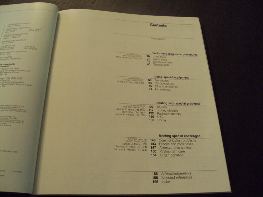 Nursing Photobook Carrying out Special Procedures First Edition 1983 HC ...