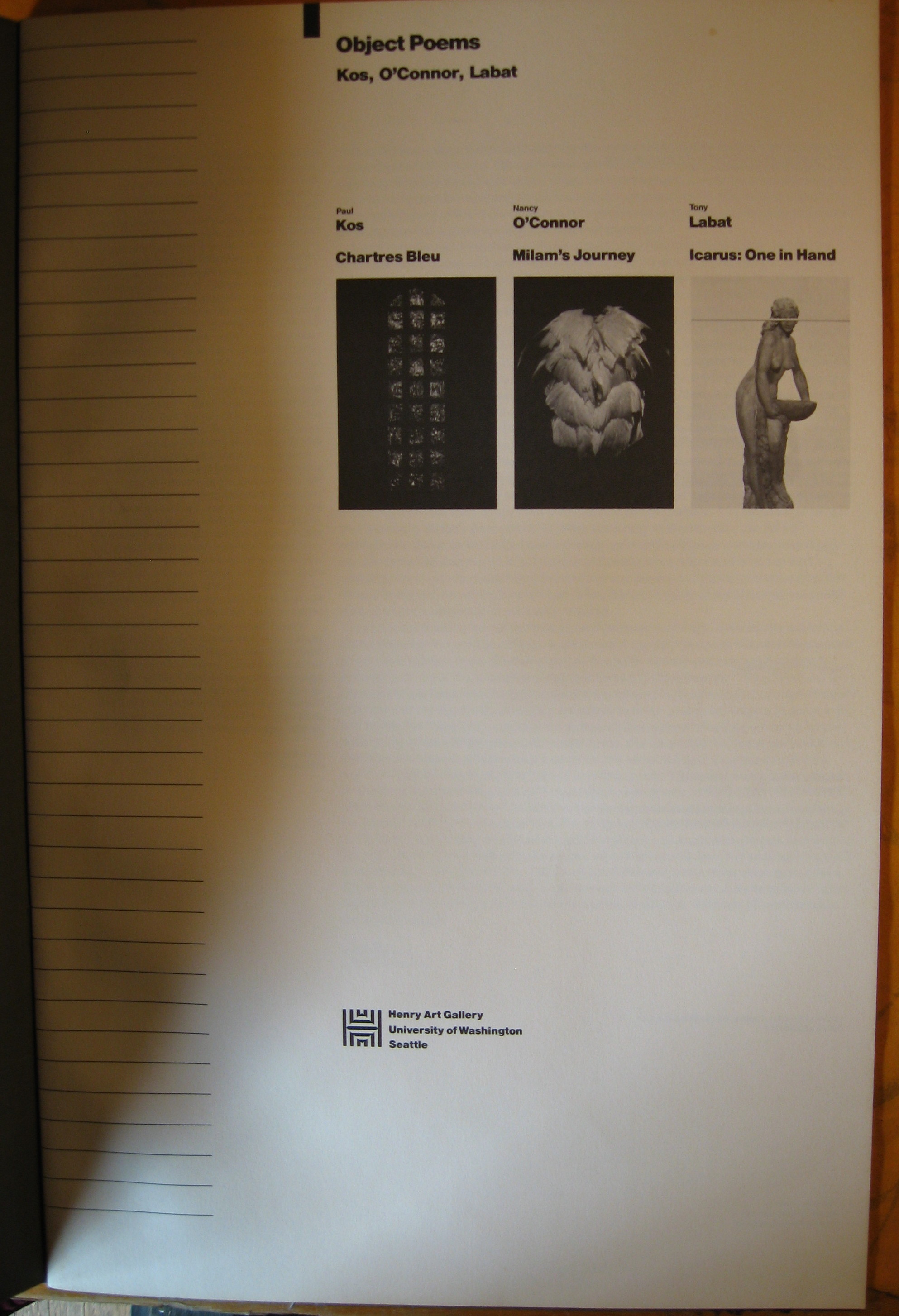 Object Poems: Kos, O'Connor, Labat by Koss, Paul; Nancy O'Connor; Tony ...