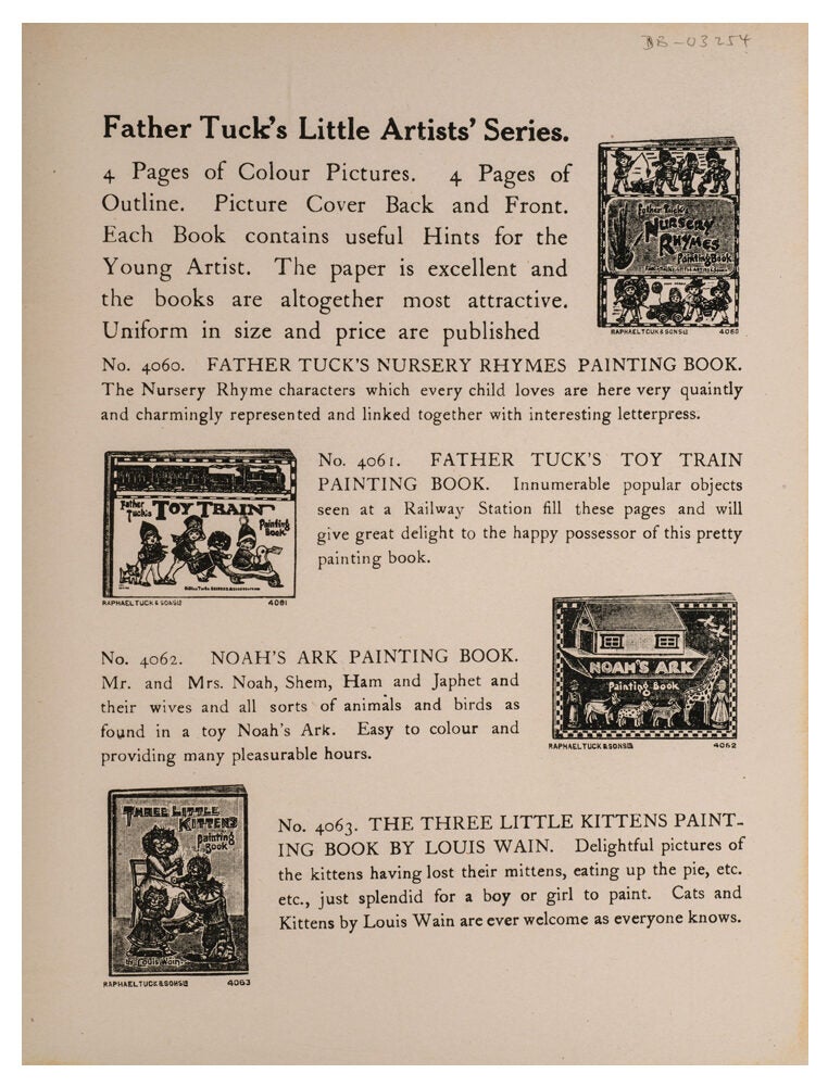 Three Little Kittens Painting Book de Wain, Louis (illustrator): (1910 ...