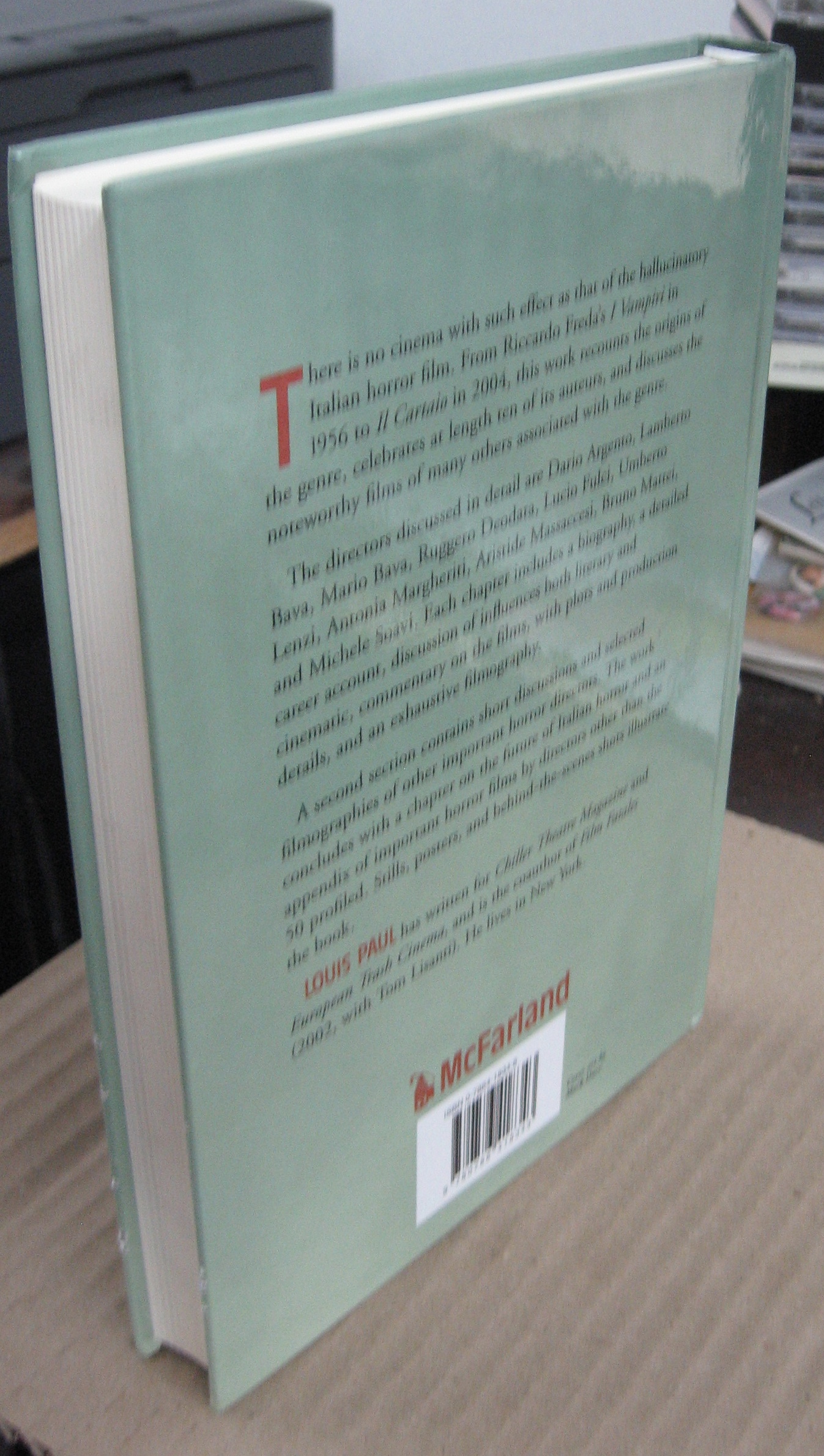 Italian Horror Film Directors by Paul, Louis; Franco, Jess & Antonella ...