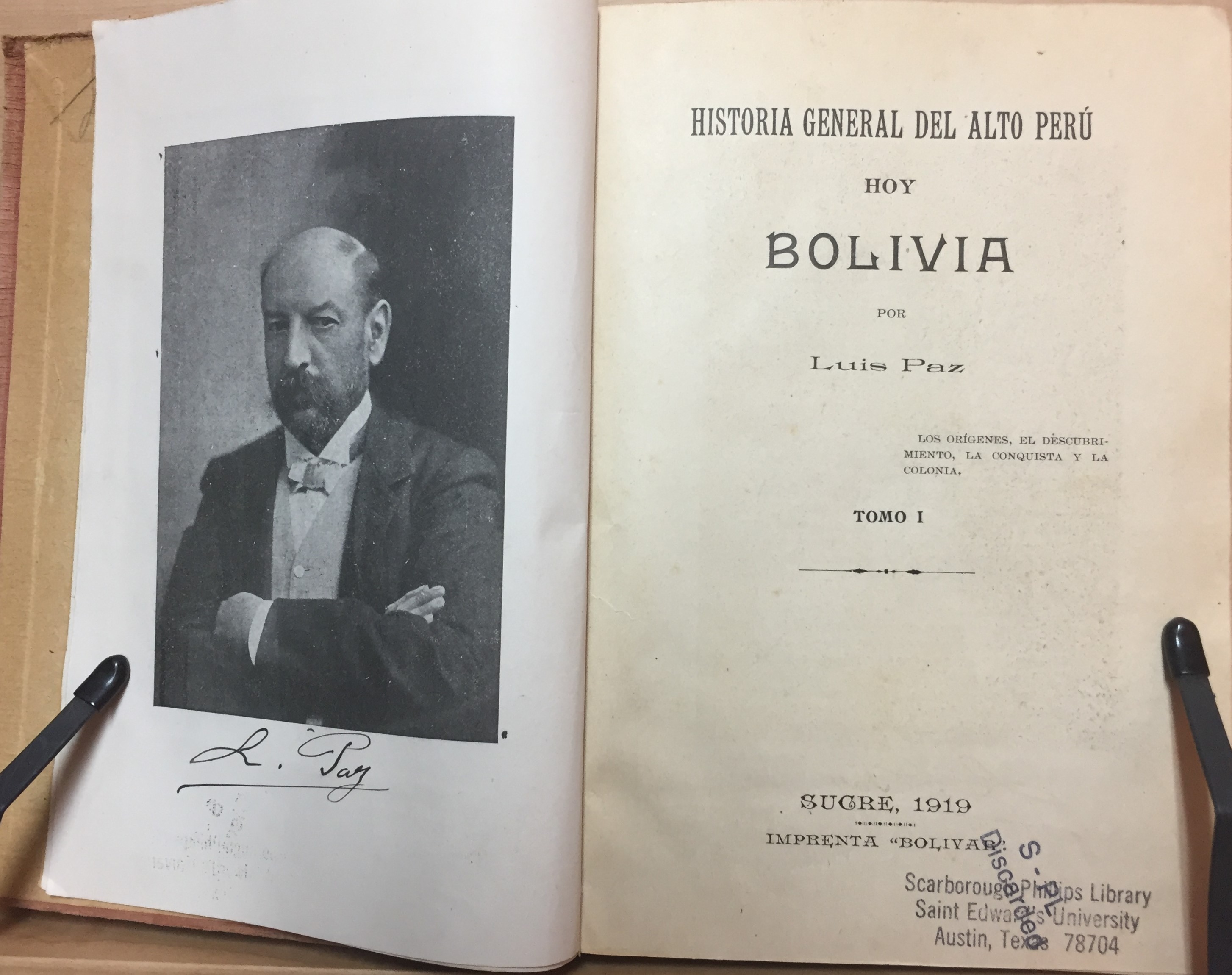 Historia general del alto Peru hoy Bolivia by Paz, Luis: Good Hardcover ...