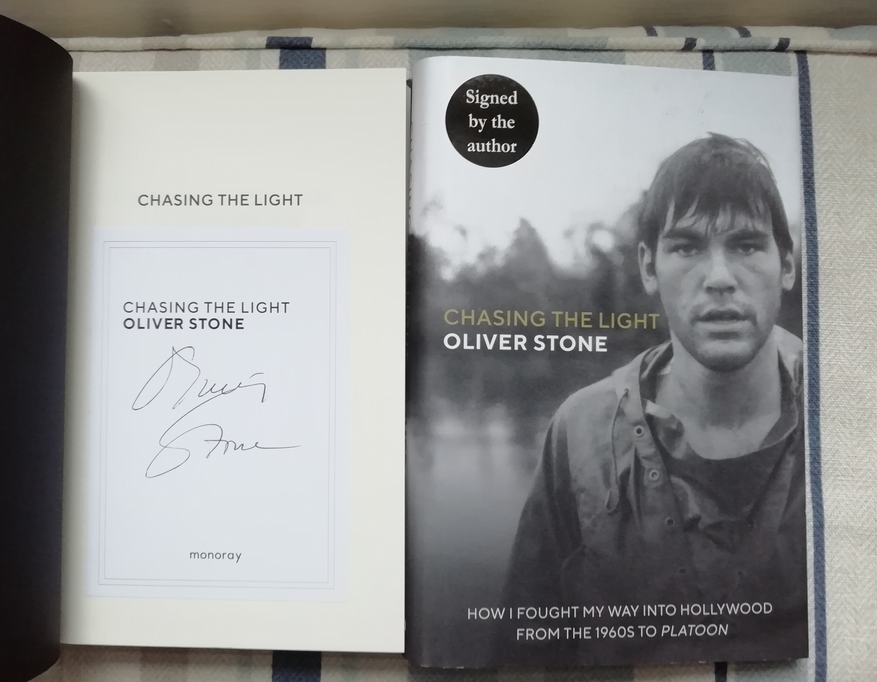 CHASING THE LIGHT SIGNED EDITION by OLIVER STONE: New Hardcover (2020 ...